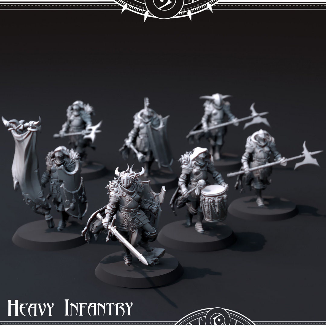 Chaos Mortal Heavy Infantry X10 - Heavy Melee Infantry for Fantasy ...