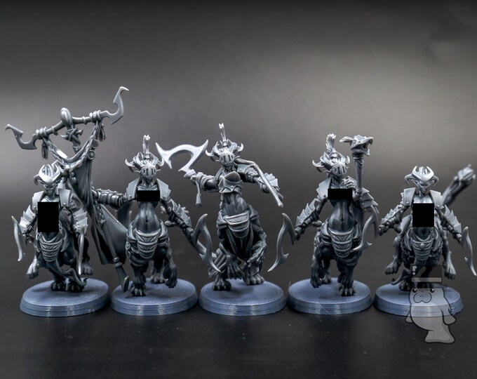 Demonic Excess Cavalry, Grimdark Demon Warriors X10 - Chaos Demon ...