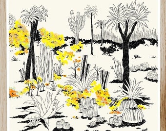 Joshua Tree Line Art - Etsy