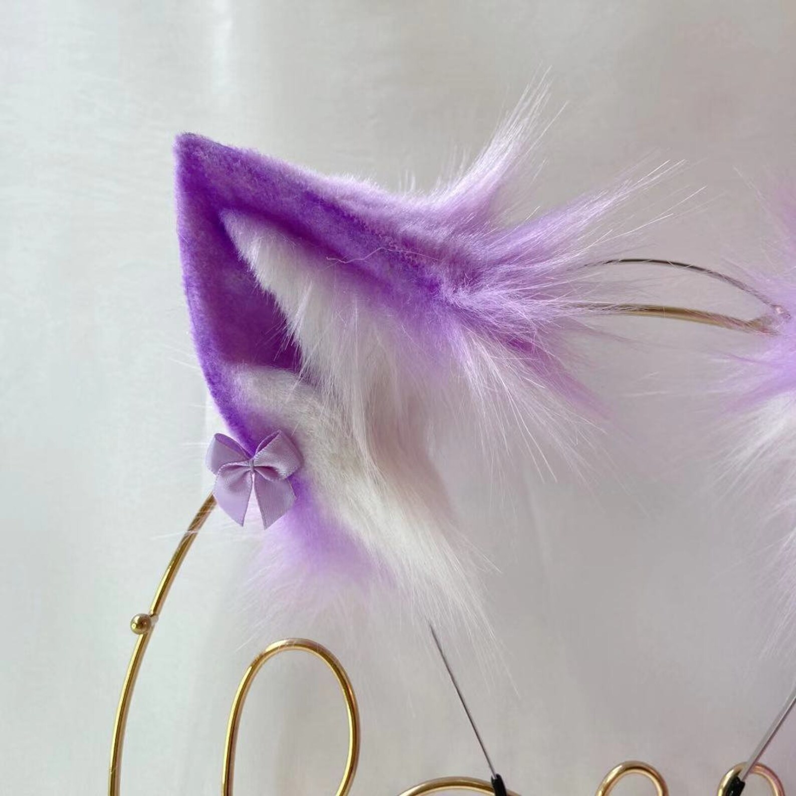 22in Purple Fox Tail-Fox Ears-COSPLAY-Animal Ears-Plush | Etsy
