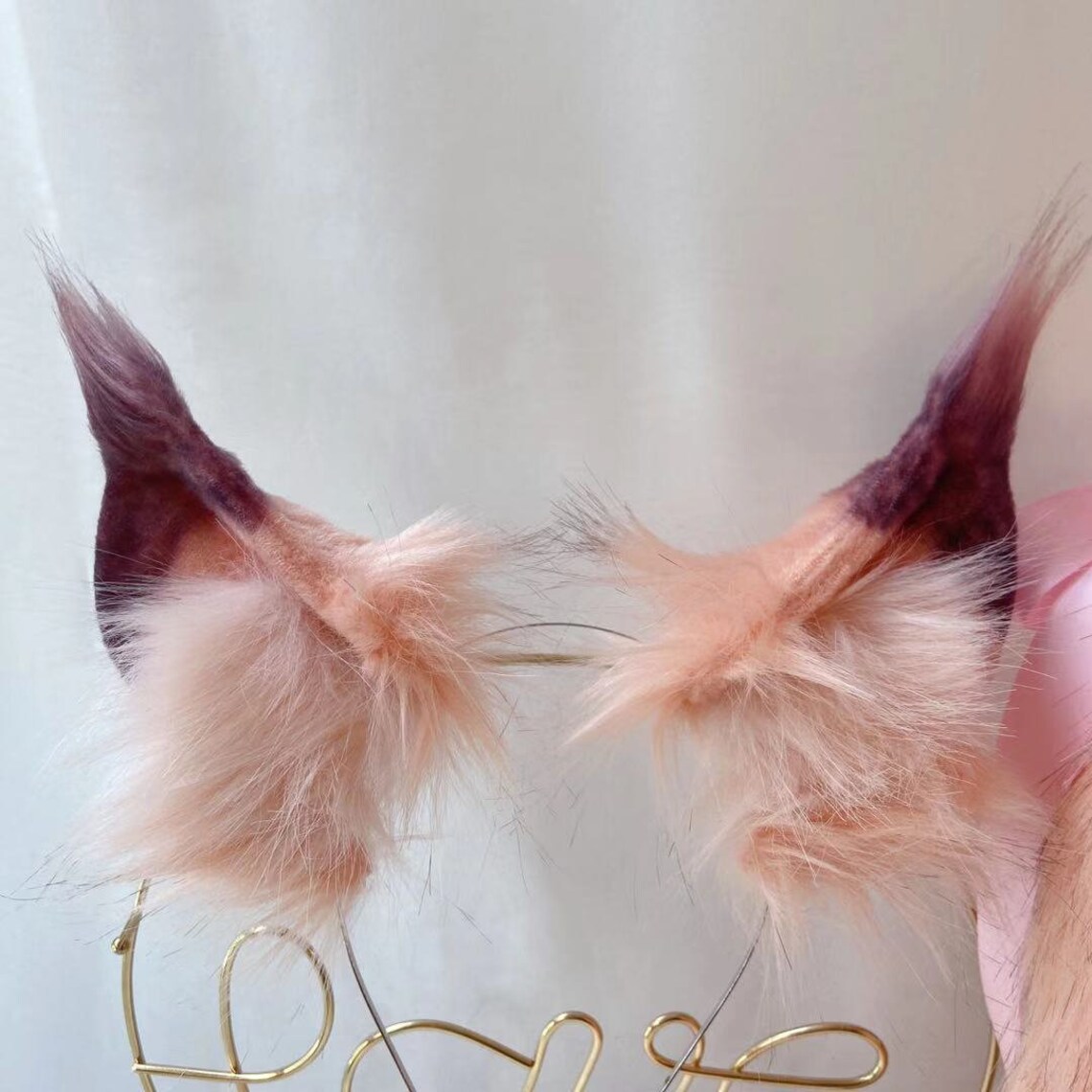 22in Pink Fox Tail-pink Fox Ears-cosplay-butt Plug-animal | Etsy