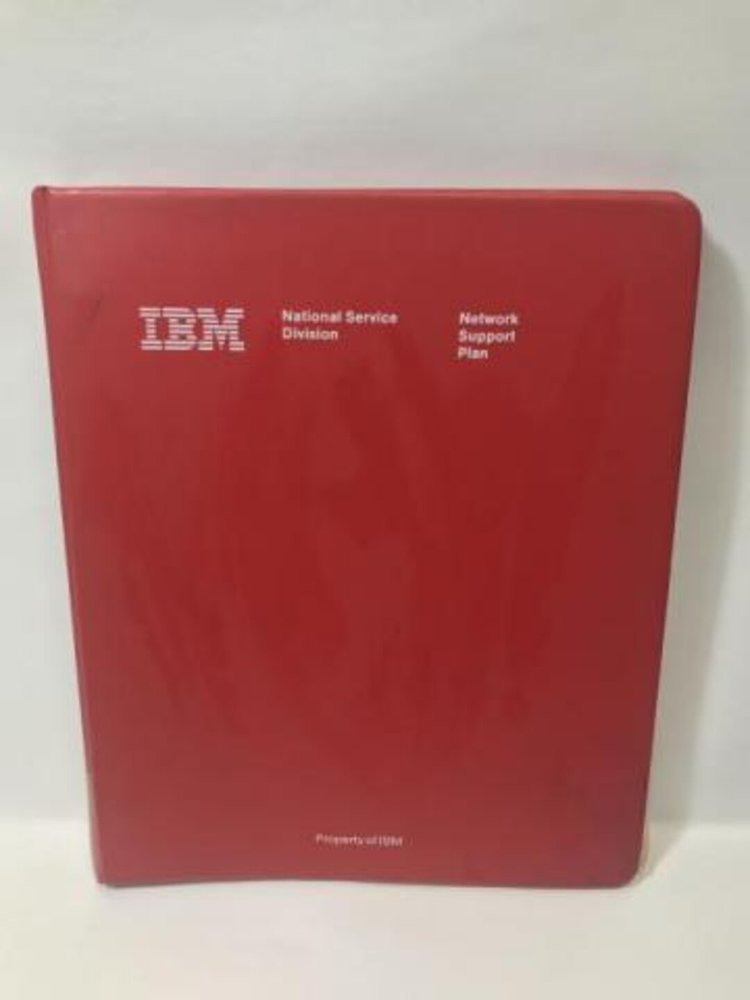 Vintage IBM Network Support Plan Binder Red - Etsy