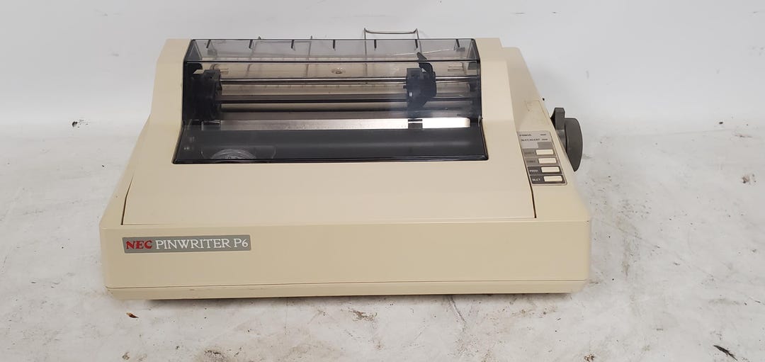 Vintage NEC Printwriter P6 Dot Matrix Printer Paper Advance Issue - Etsy