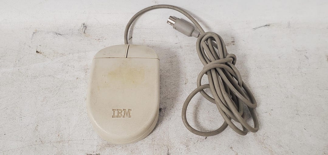 Vintage IBM 13H6690 Two Button Trackball PS/2 Mouse - Etsy