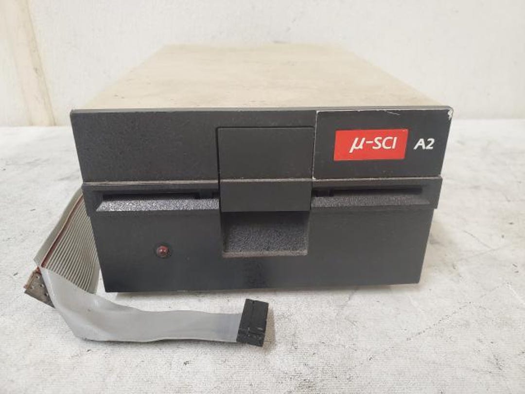 Vintage μ-SCI A2 5.25" External Floppy Disk Drive + Cable - Etsy