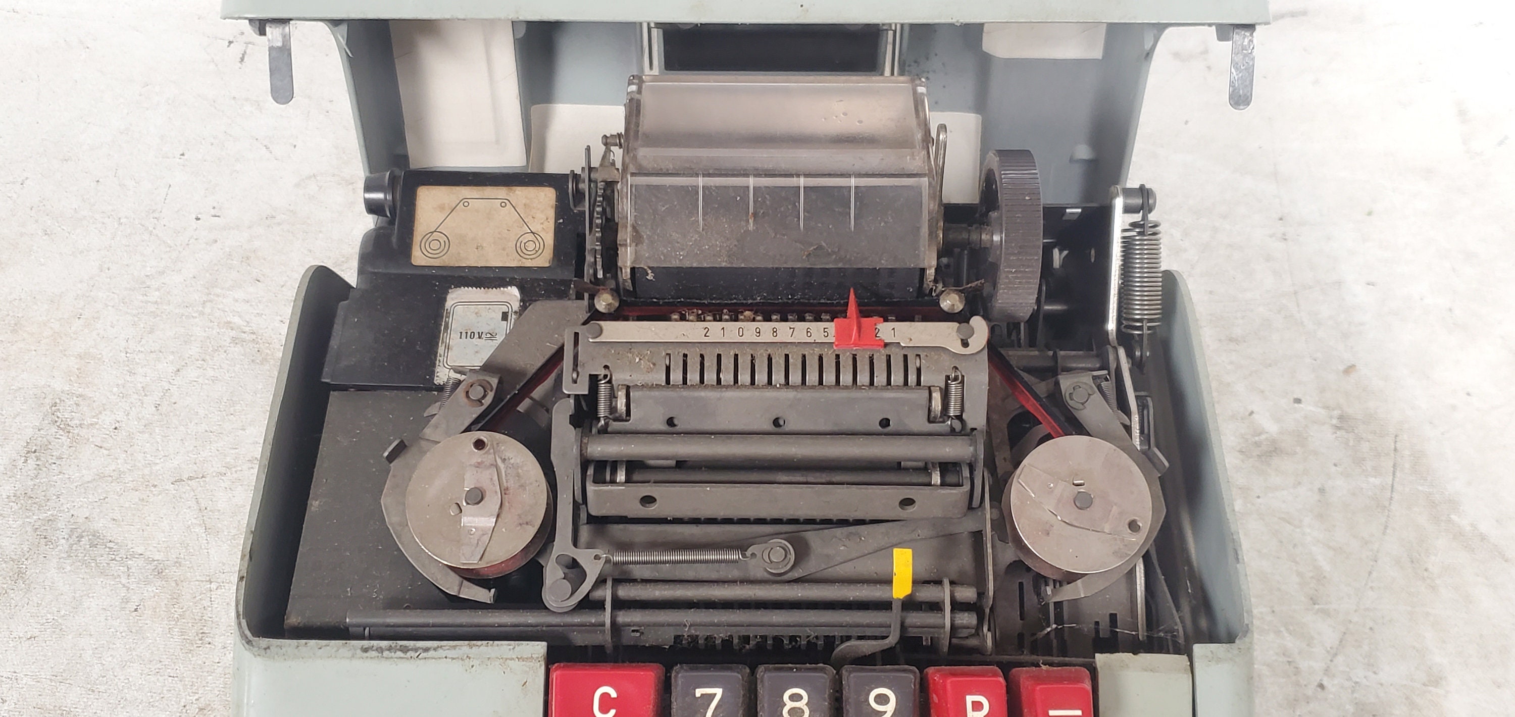 Vintage Hermes Desktop Adding Machine Calculator No Plug - Etsy