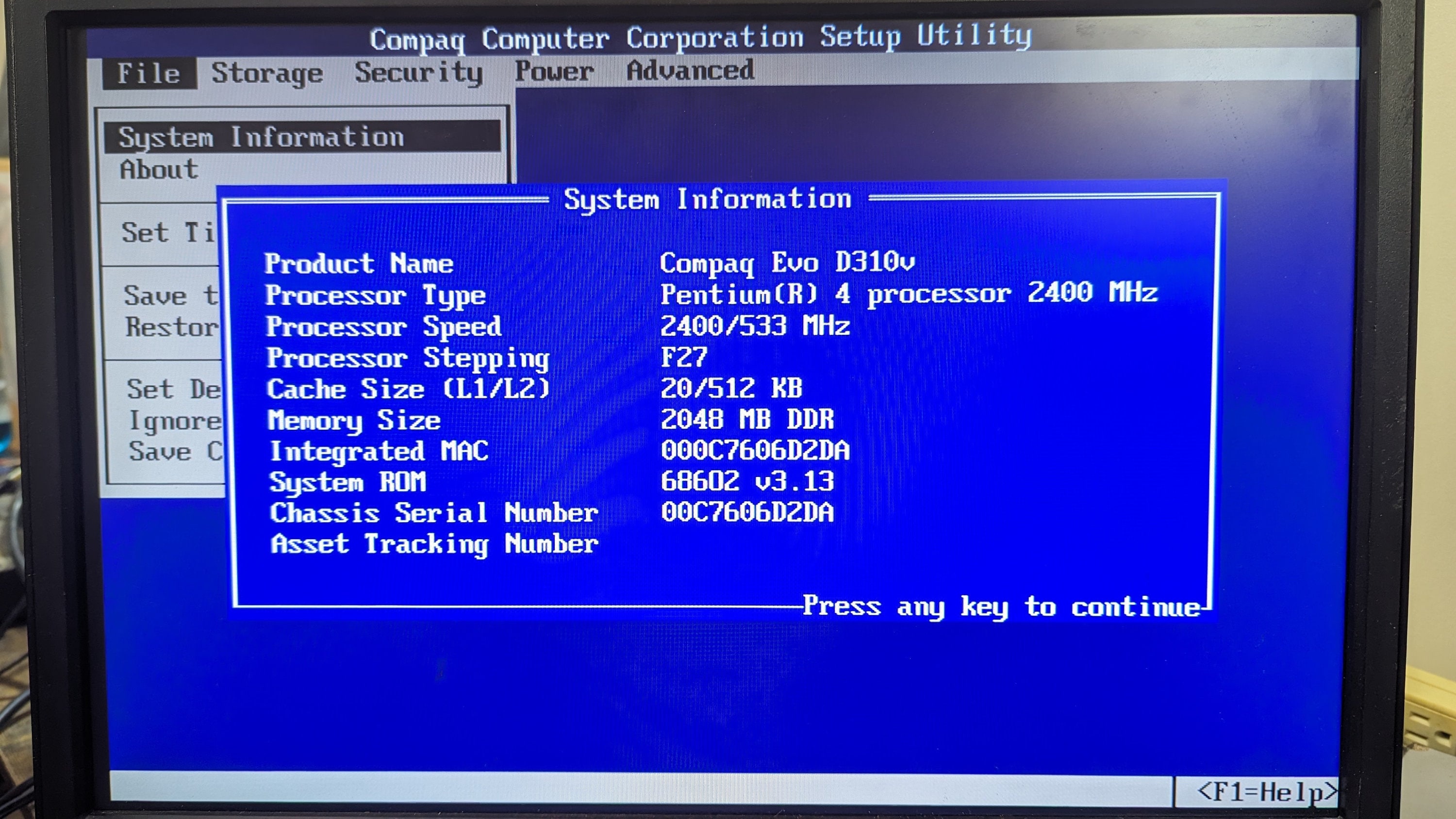 Vintage Gaming Compaq Evo D310v Computer Intel Pentium 4 2.4ghz 2GB RAM ...