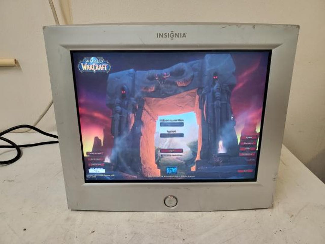 Vintage Gaming Insignia C170 786N CRT VGA 16" Computer Monitor 2004 - Etsy