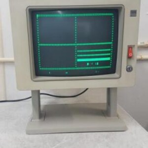 Vintage IBM 3180 W4681 15" Adjustable Stand Terminal CRT Monitor Green ...