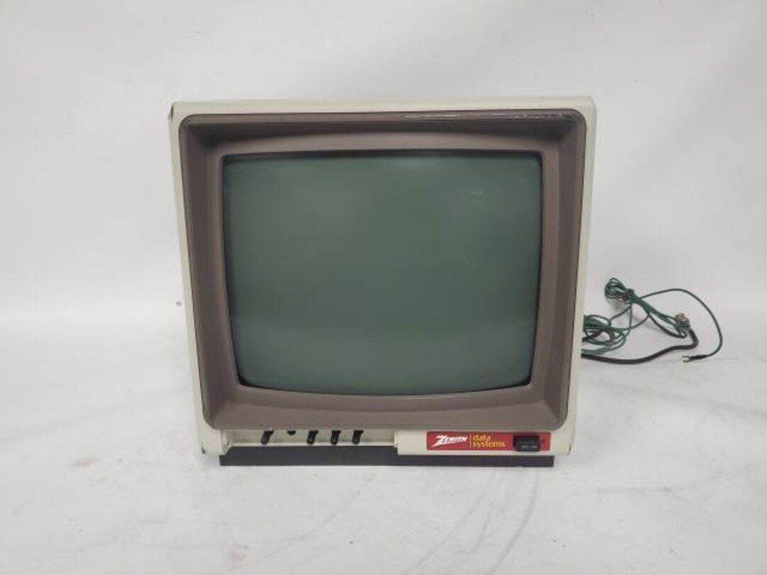 Vintage Zenith Data Systems ZVM-122-T 12" Monitor Halt & Catch Fire ...