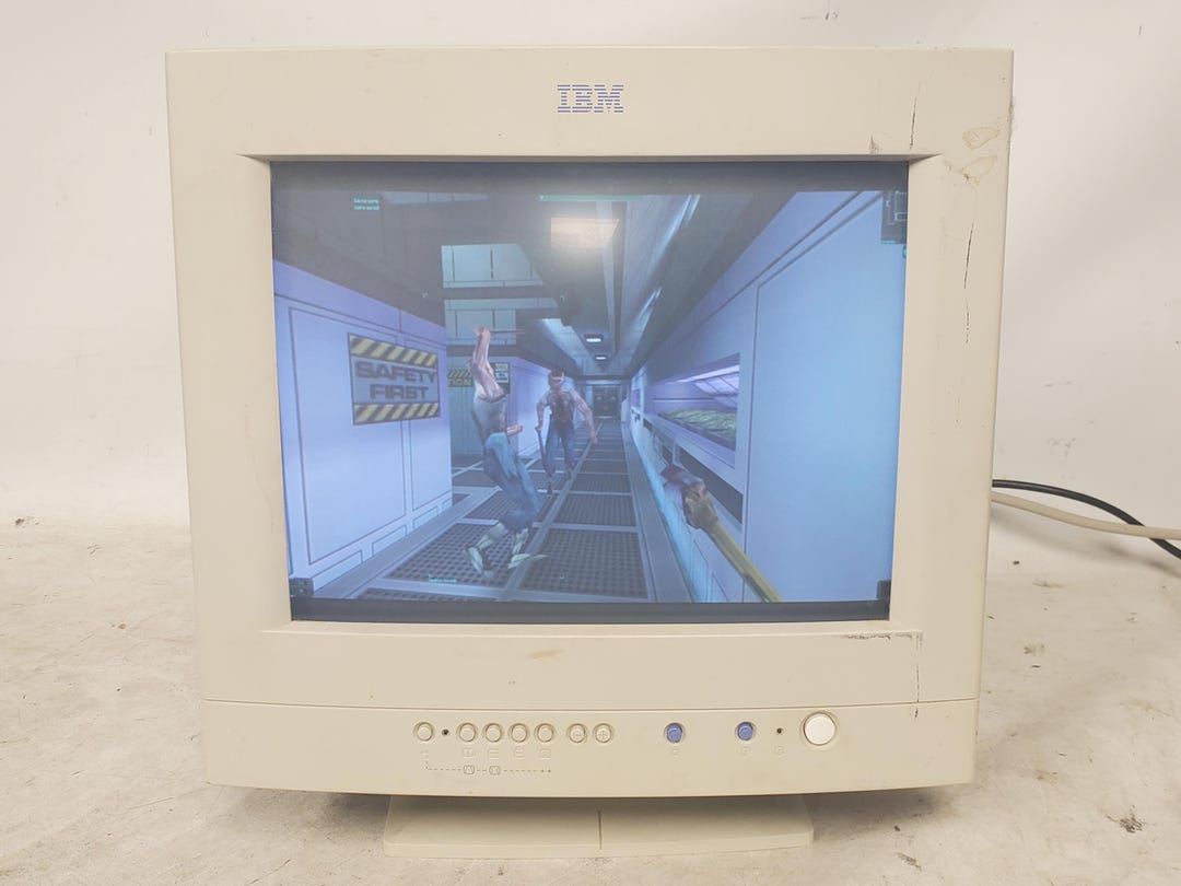 Vintage Gaming IBM 2235-00N A 14 VGA CRT Computer Monitor 1999 - Etsy