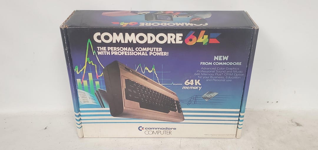 Vintage Commodore 64 Personal Computer Box ONLY PROP Halt & Catch Fire ...
