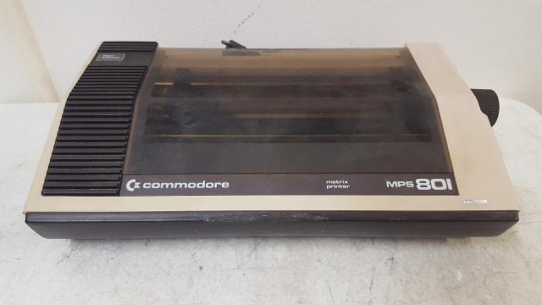 Vintage Commodore MPS 801 Dot Matrix Printer - Etsy