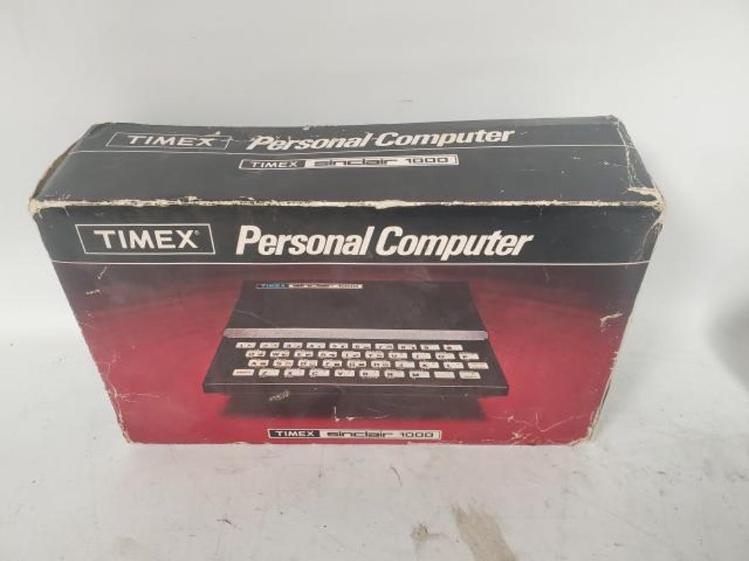 Vintage Timex Sinclair 1000 Personal Computer Box Only Halt & Catch ...