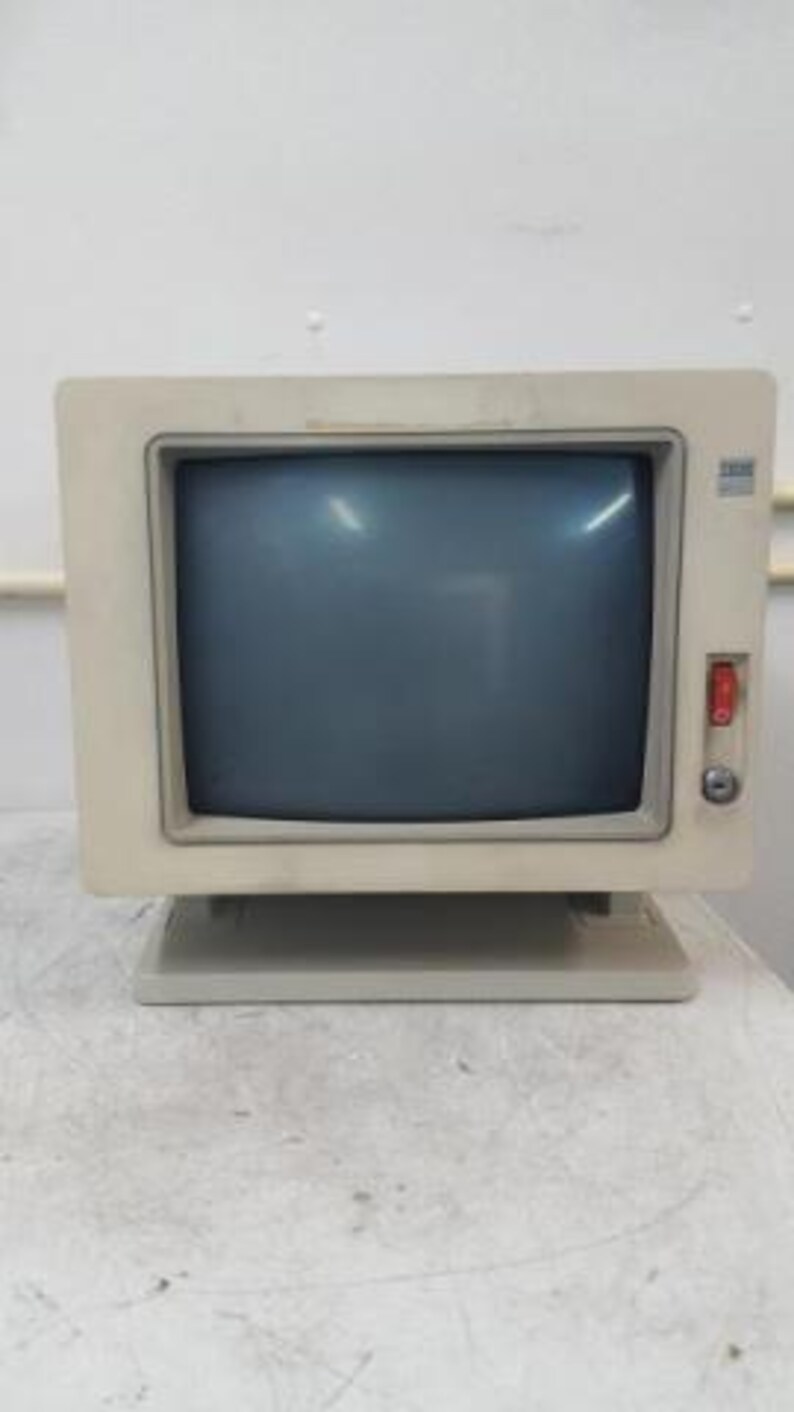 Vintage IBM 3180 15" Adjustable Stand Terminal CRT Monitor - Etsy
