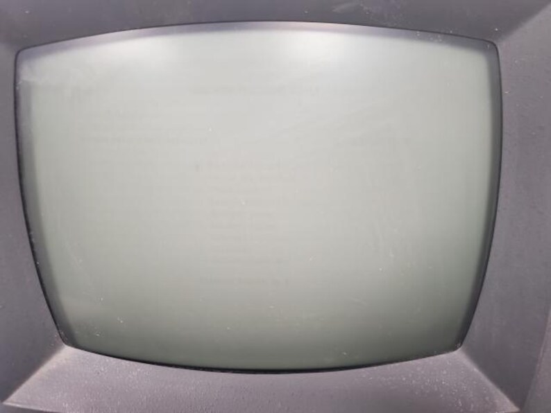 Wang 5506 11" Monitor Computer Terminal W/ Built-in Keyboard Image Burn ...