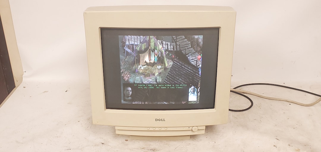 Vintage Gaming Dell D1028L 16 CRT VGA Computer Monitor 1998 - Etsy