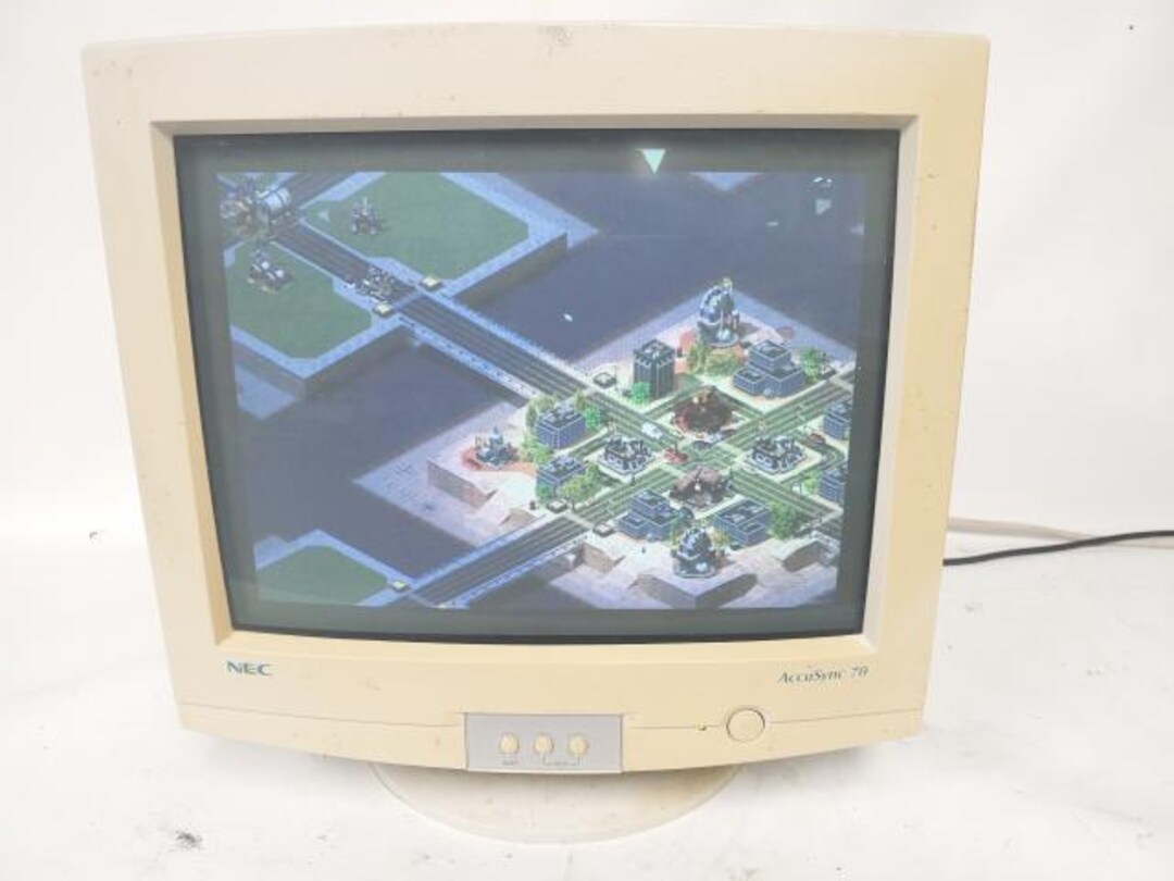 Vintage Gaming NEC Accusync N703 16" CRT VGA Computer Monitor 2001 - Etsy