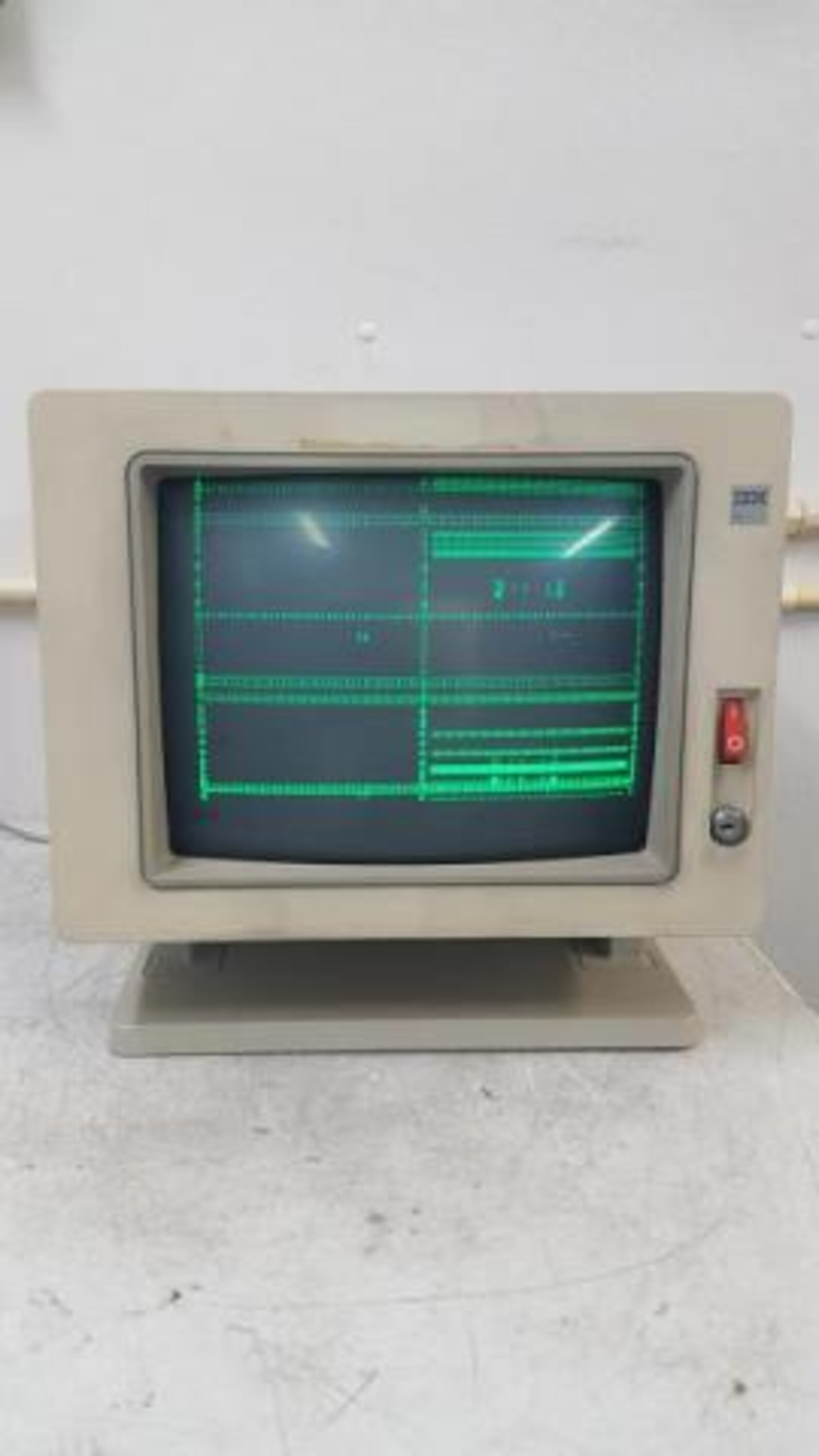 Vintage IBM 3180 15 Adjustable Stand Terminal CRT Monitor - Etsy