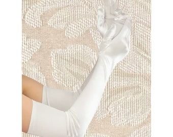 Extra Long, Creamy White Opera Gloves - Etsy