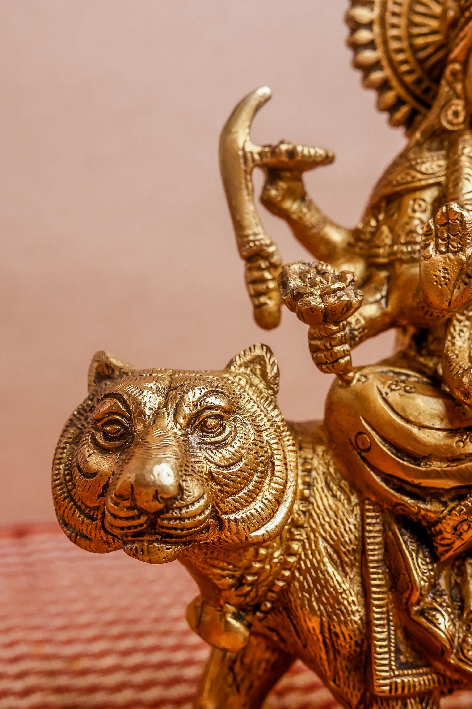 Brass Durga Statue 9 Inch - Etsy