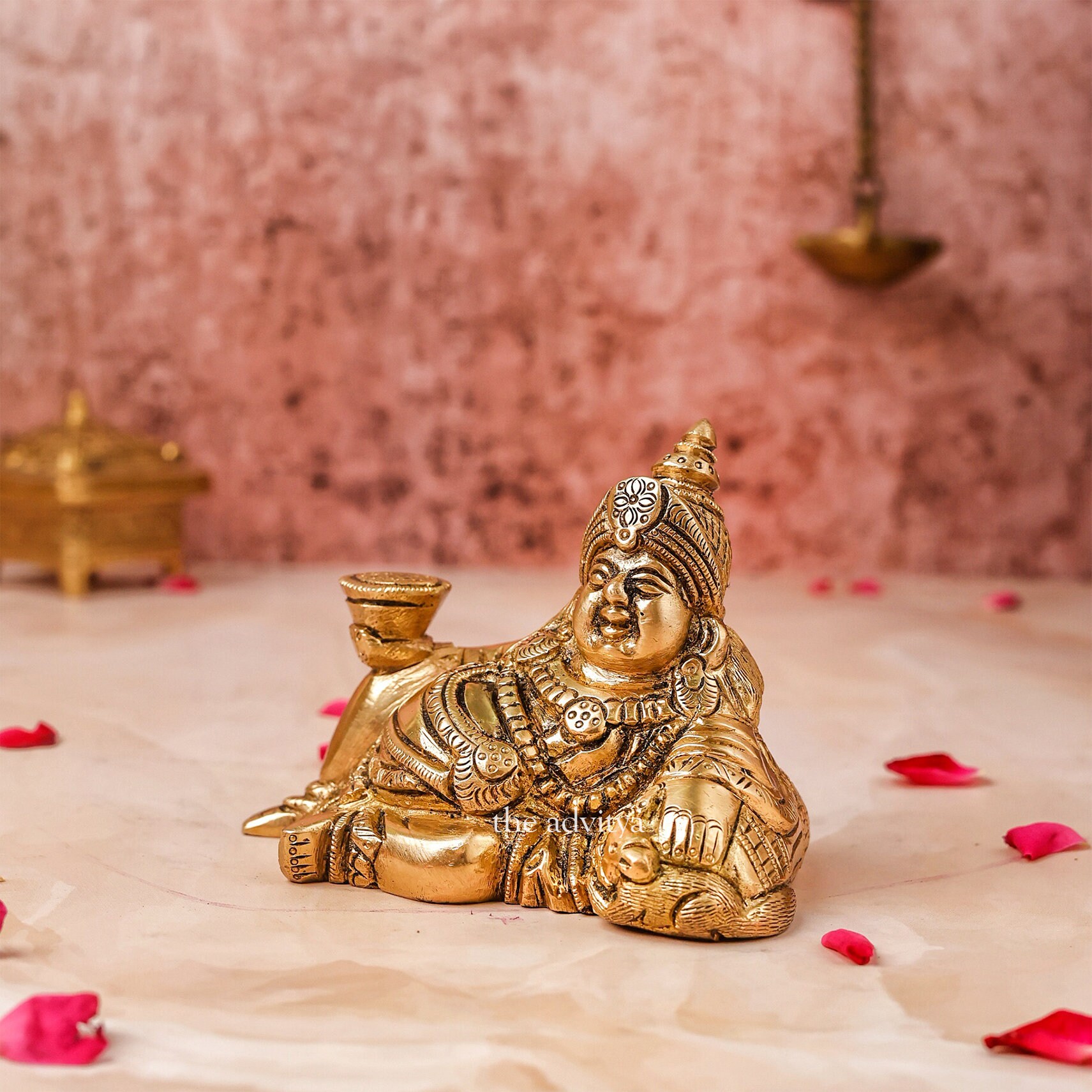 Brass Kuber Statue Sitting 3 Inches Idol Sculpture,kuvera Statue, Dik ...