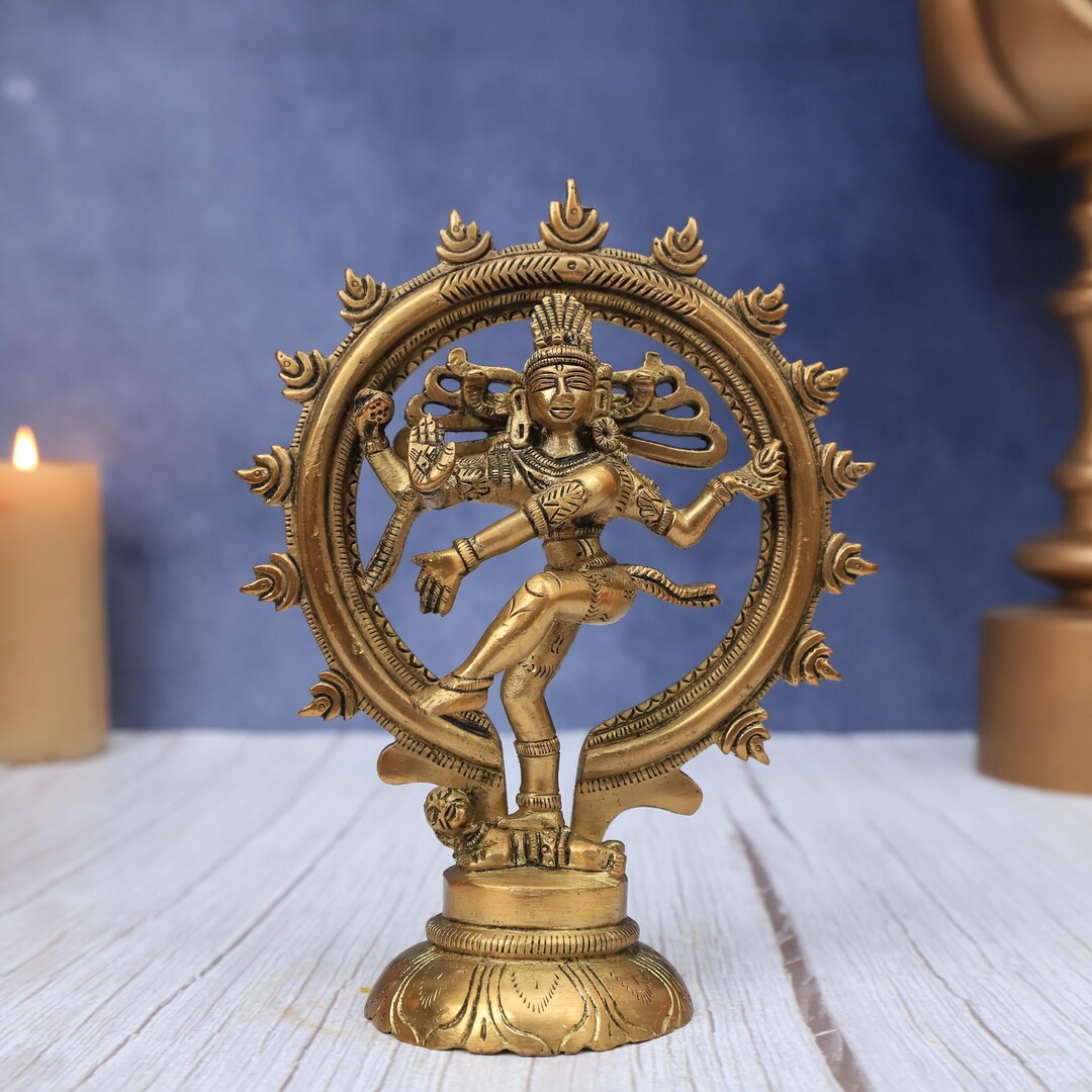 Brass Nataraj Statue, Brass Dancing Shiva Natraj Nataraja Statue, Hindu ...
