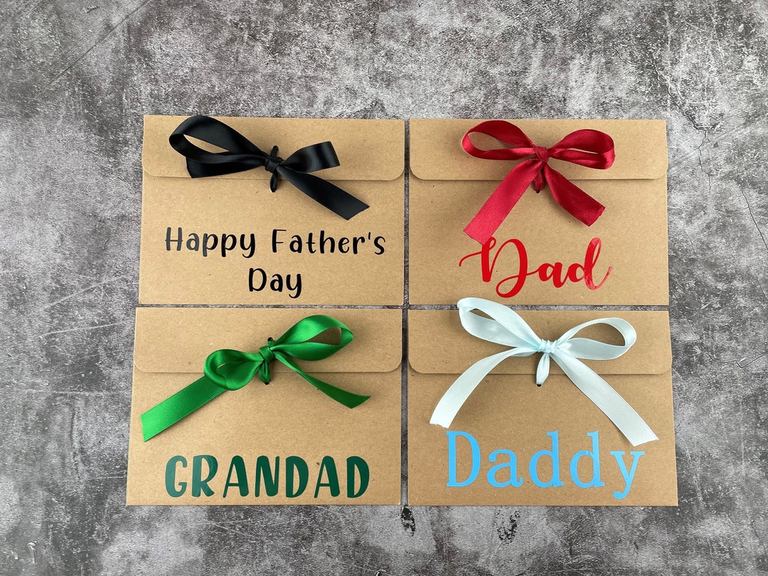 Personalised Envelope for Fathers Day, Voucher or Ticket Holder, Gift ...