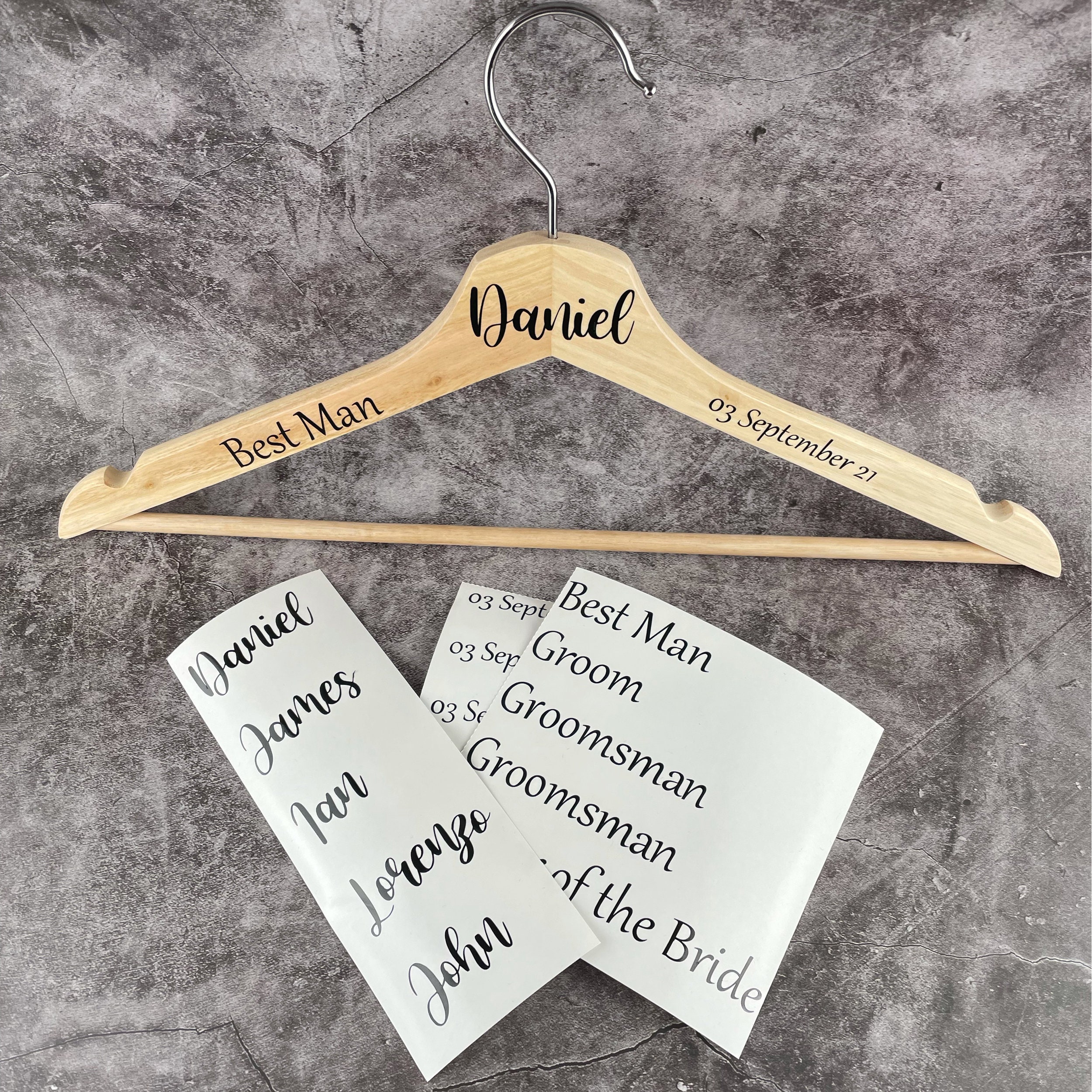 Wedding Hanger Wedding Decal Wedding Hanger Decal Vinyl | Etsy UK