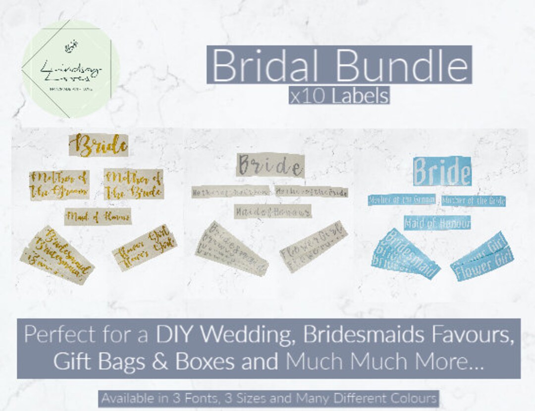 Wedding Name Vinyl Sticker, Wedding Vinyl Decals, DIY Wedding ...