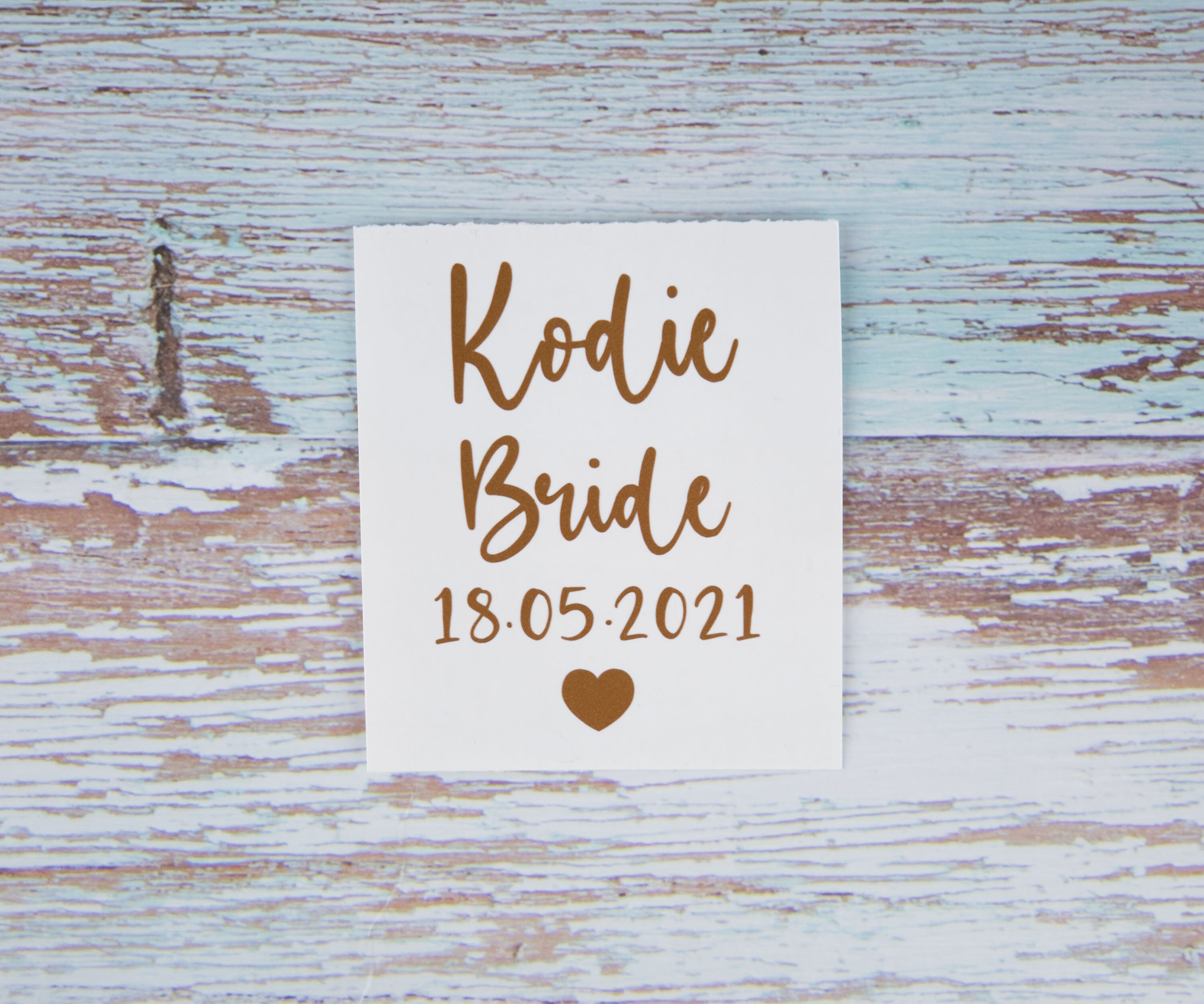 Personalised Wedding Decal Bridal Party Decal Personalised | Etsy