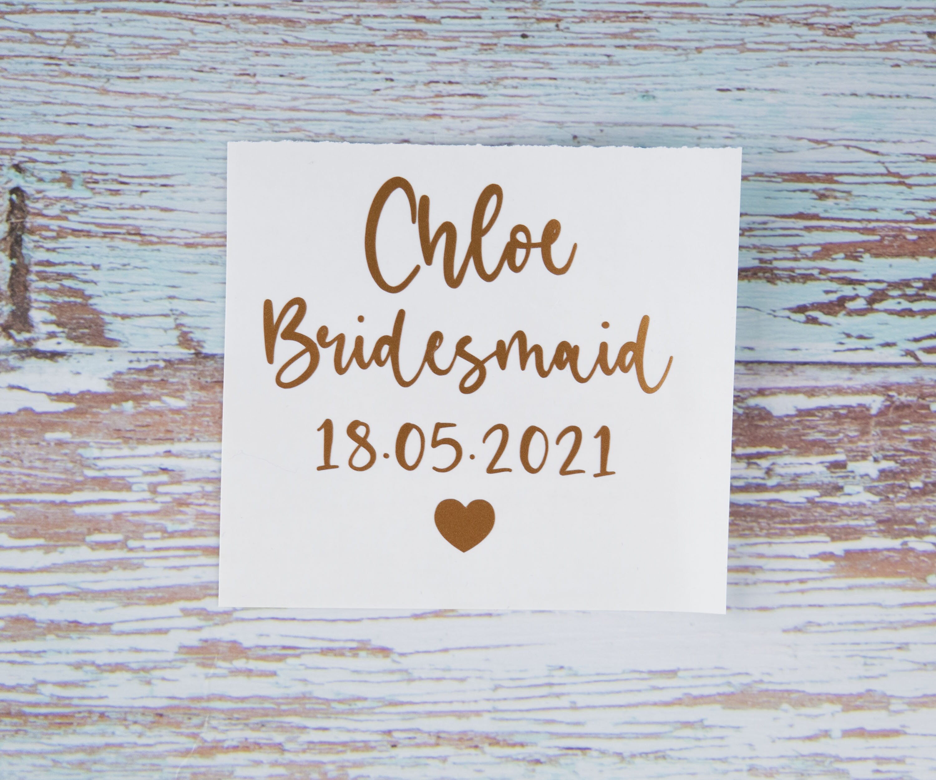 Personalised Wedding Decal Bridal Party Decal Personalised | Etsy