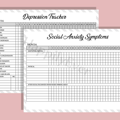 Printable Panic Attack Tracker | Etsy Canada