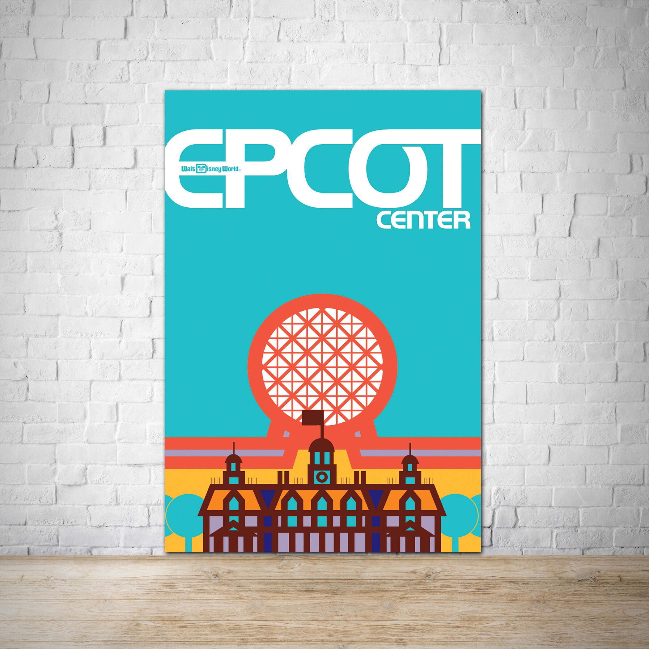 Epcot Vintage Poster, Epcot Center Vintage Disney Print Disneyworld ...