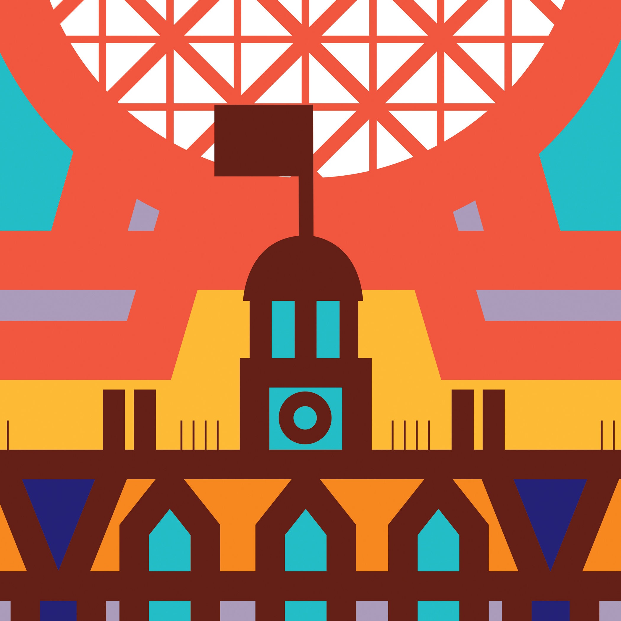 Epcot Vintage Poster, Epcot Center Vintage Disney Print Disneyworld ...