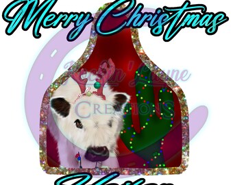Snow Christmas Heifer Cow Png, Christmas Heifer Cow Png, Merry ...