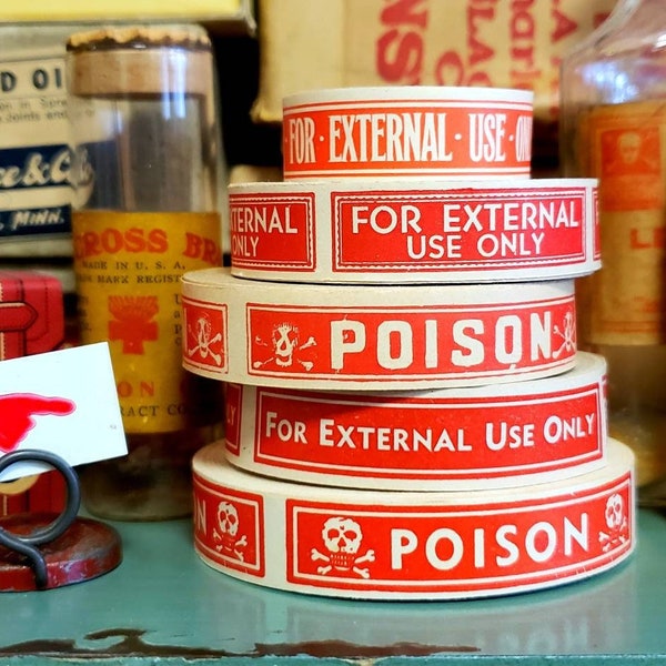 Poison Bottle Label - Etsy