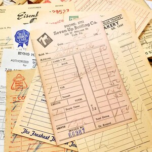 Vintage Invoices & Receipts Assortment - Etsy