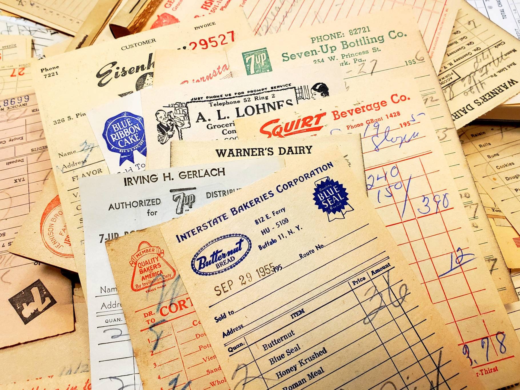 Vintage Invoices & Receipts Assortment - Etsy