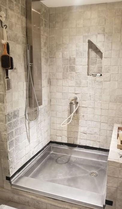 Stainless Steel Shower Pan - Van Shower Pan - Home Shower Pan - Etsy