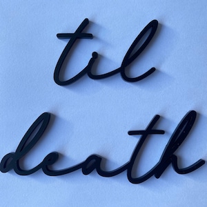 Custom 'just Married' Cake Topper: Handwritten Wedding Cake Charm - Etsy