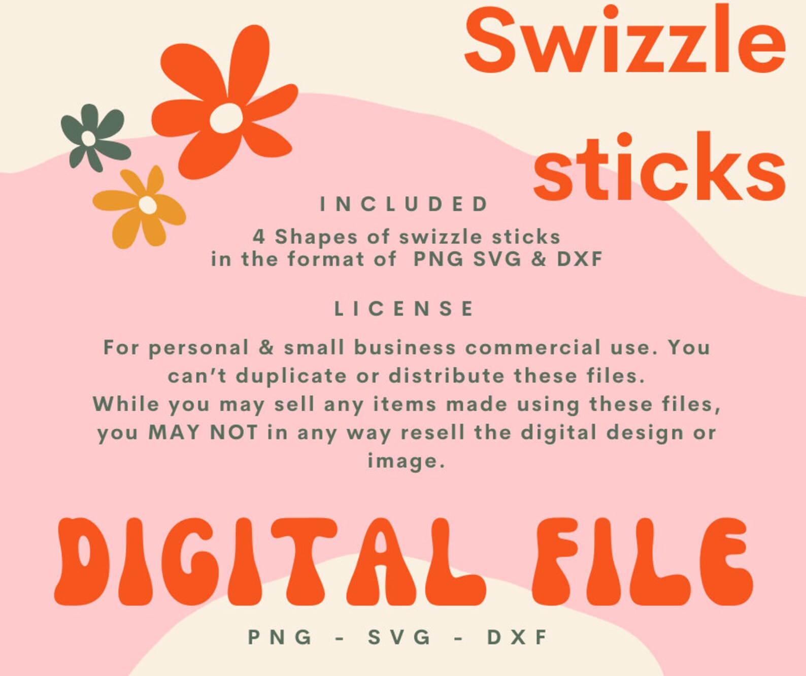 Laser Cut Swizzle Stick Digital File: 4 Shapes (SVG, PNG, DXF) - Etsy