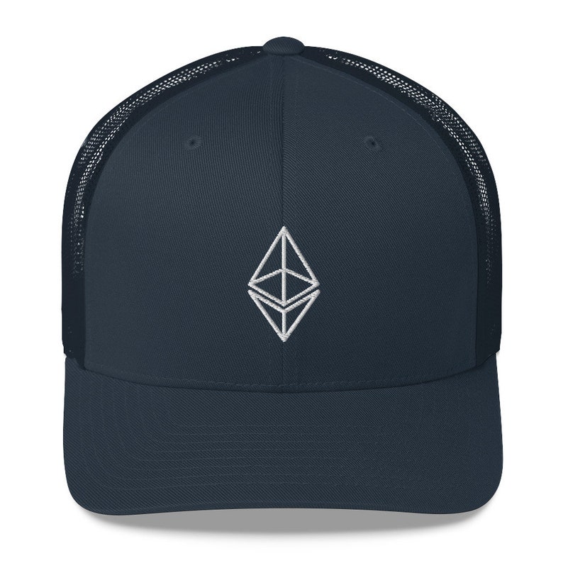 Ethereum Crypto ETH Cryptocurrency Hat Embroidered Mesh Back - Etsy