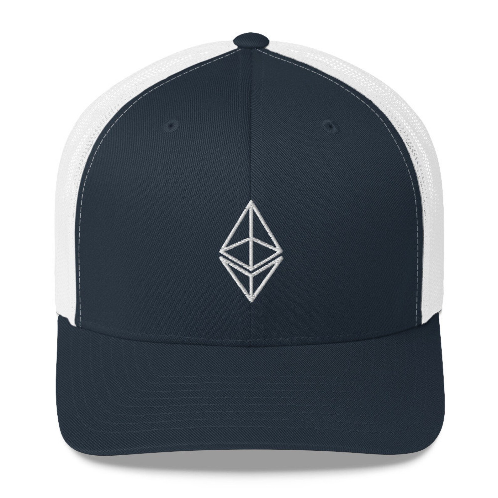 Ethereum Crypto ETH Cryptocurrency Hat Embroidered Mesh Back - Etsy