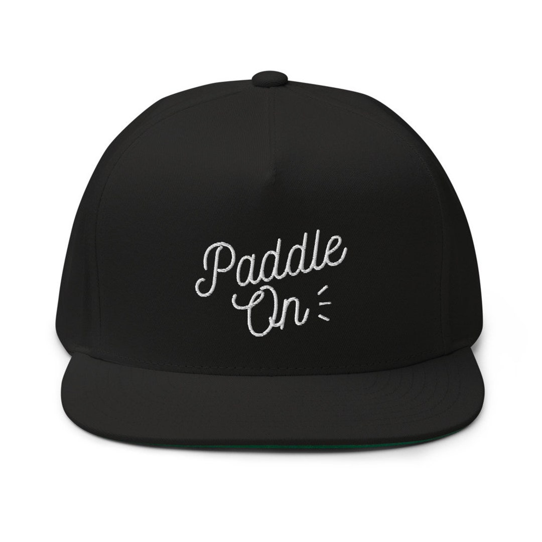 Paddle on Stand up Paddle Boarding Hat Embroidered Snapback Flat Bill ...