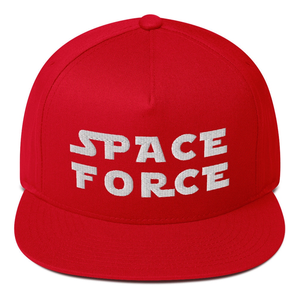 Space Force Embroidered Snapback Hat Flat Bill Cap | Etsy