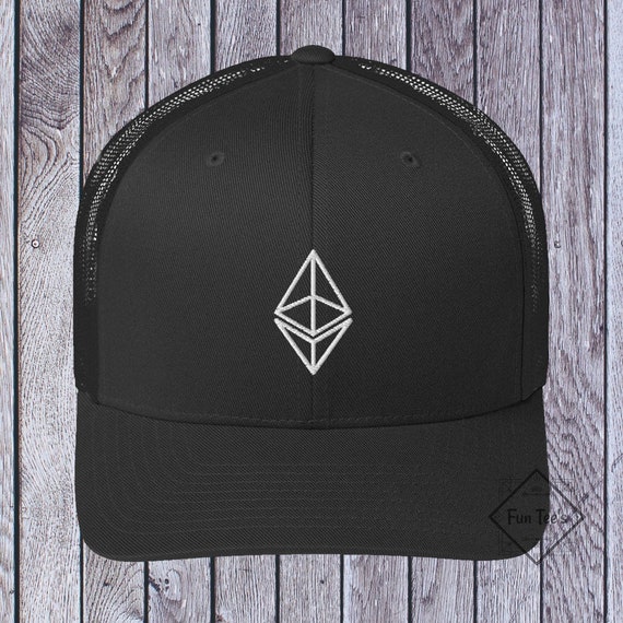 Ethereum Crypto ETH Cryptocurrency Hat Embroidered Mesh Back | Etsy
