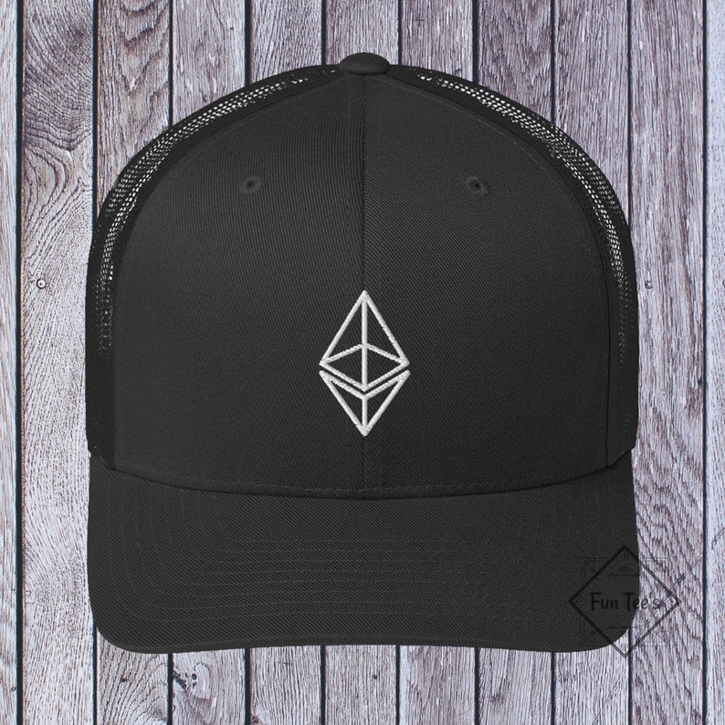 Ethereum Crypto ETH Cryptocurrency Hat Embroidered Mesh Back - Etsy
