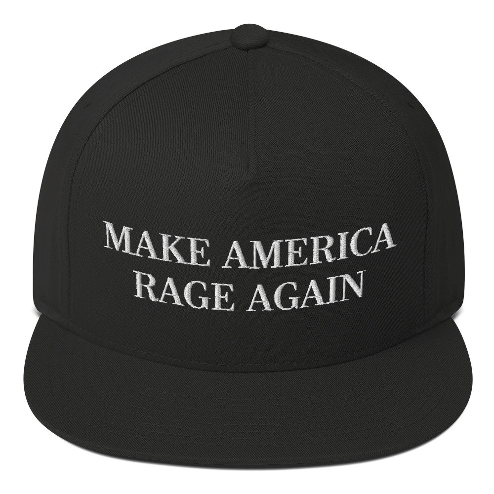 Make America Rage Again Embroidered Snapback Flat Bill Cap | Etsy