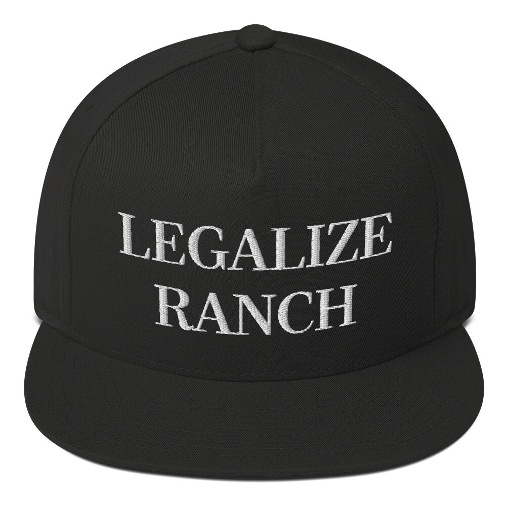 Legalize Ranch Embroidered Snapback Flat Bill Cap eric Andre - Etsy